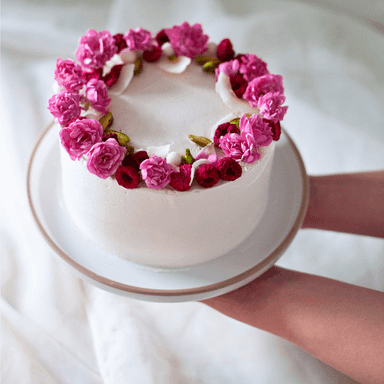 Edible Flowers Cake Toppers, Natural Real Mini Pink Rose 250ml, Edible ...