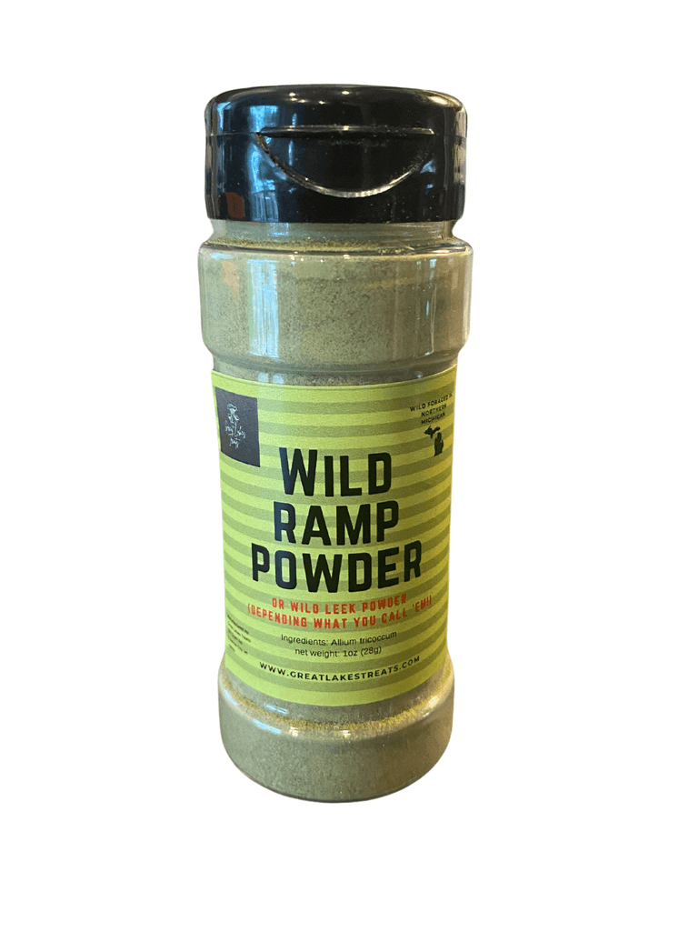 Great Lakes Treats Wild Ramp/Leek Powder 1oz shaker - Buy Online | Foraged