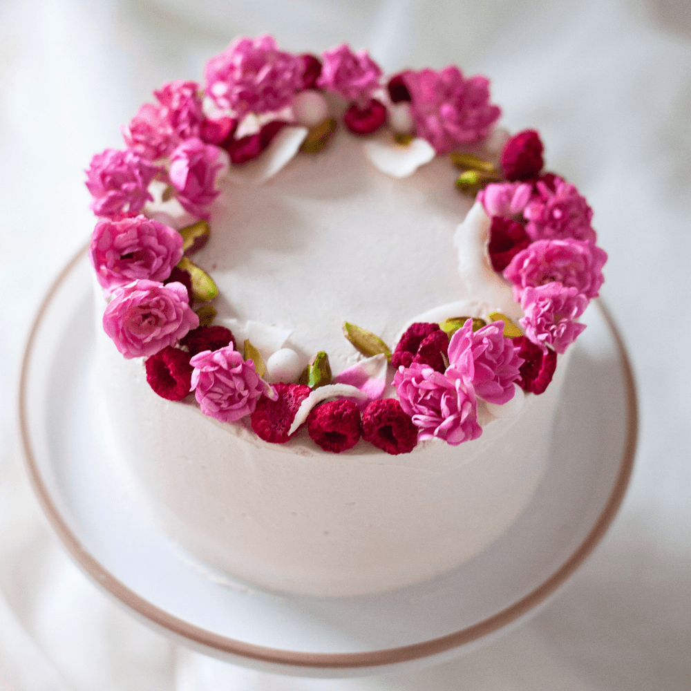 Edible Flowers Cake Toppers, Natural Real Mini Pink Rose 250ml, Edible ...