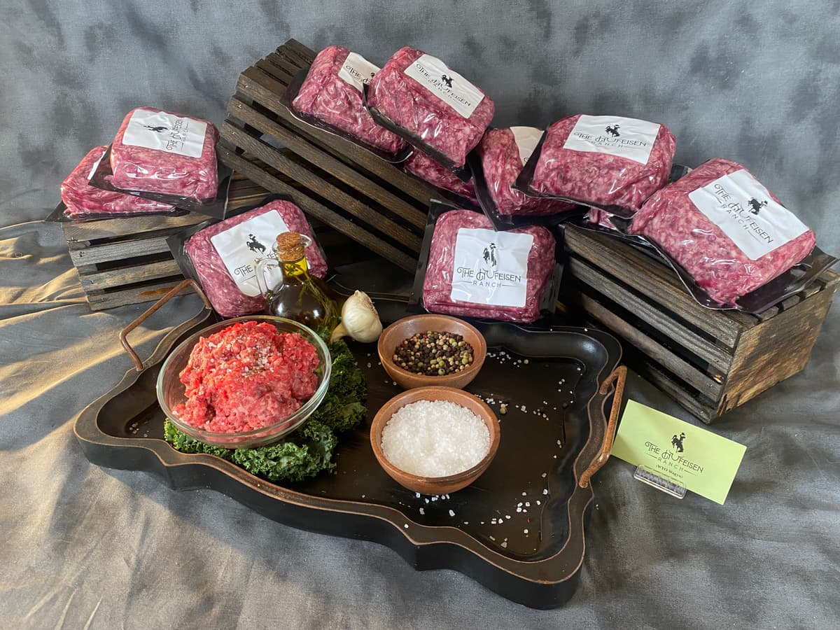100% All-Natural Grass-Fed Wagyu Ground Beef Bundle (10, 20, & 50 lbs ...